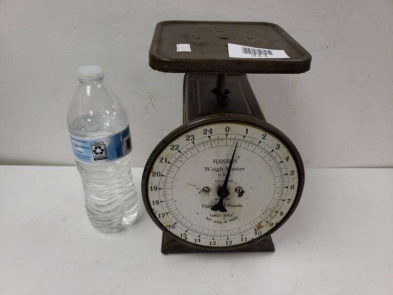 Hanson Weigh-Master Family Scale with 25-Pound Capacity - Trice Auctions
