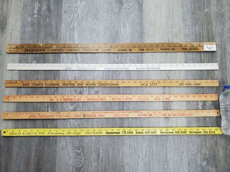 Promotional Advertising Yardsticks and Rulers - Trice Auctions