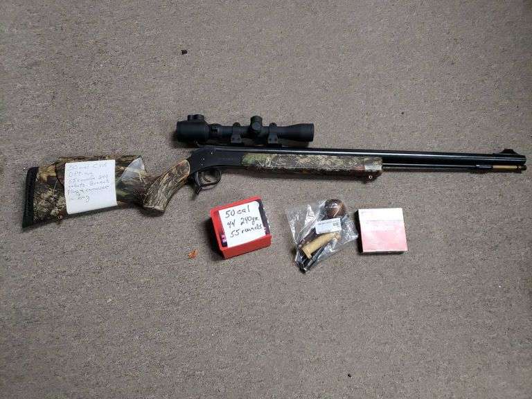 CVA Optima 50-Caliber Rifle with Scope and Accessories - Trice Auctions