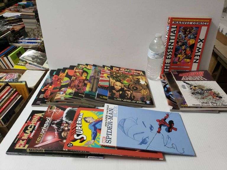 Various Comic Books Featuring Marvel, DC, and Ex Machina Series - Trice ...
