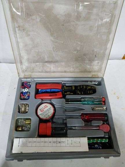 Sears Automotive Electrical Tool Kit With Plastic Case - Trice Auctions