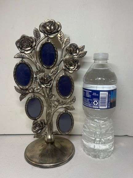 Vintage Godinger Silver Plated Rose Tree Photo Frame - Trice Auctions