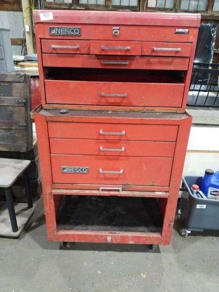 Nesco Tool Chest with Multiple Drawers and Contents - Trice Auctions