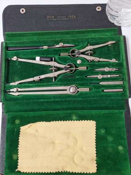 Dietzgen 1956 RSH Drafting Tool Set in Case - Trice Auctions