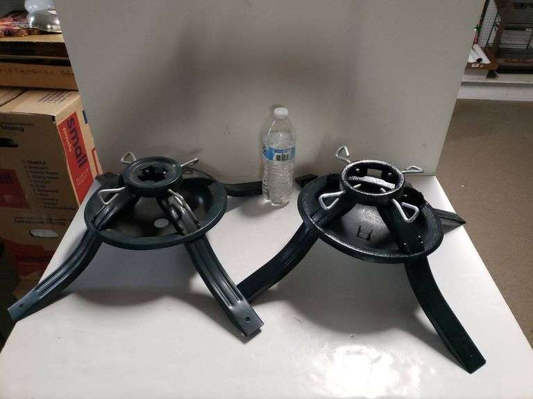 Two Metal Tree Stands with Adjustable Bolts - Trice Auctions