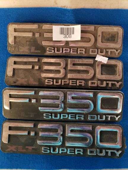 Lot of F350 Super Duty Truck Emblems - Trice Auctions