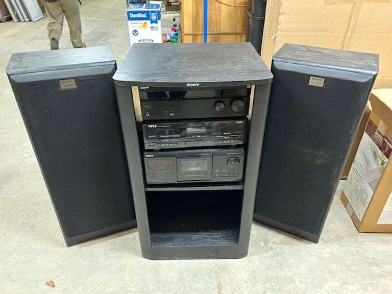 Quality Vintage Sony Surround Sound Audio System w/CD Changer Receiver ...