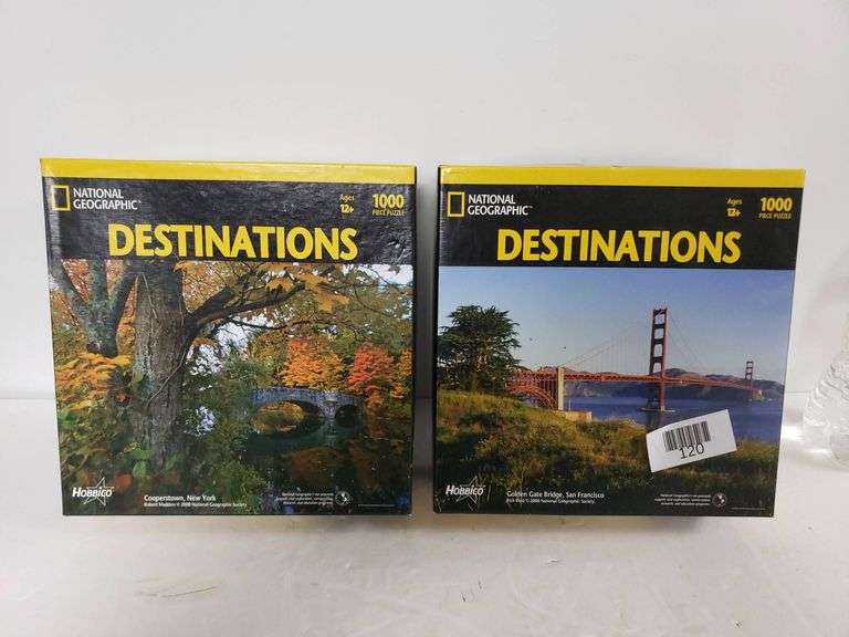 National Geographic Destinations 1000-Piece Puzzles, Unknown if Missing ...