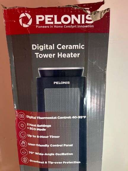 Pelonis Digital Ceramic Tower Heater Digital Thermostat Control With ...