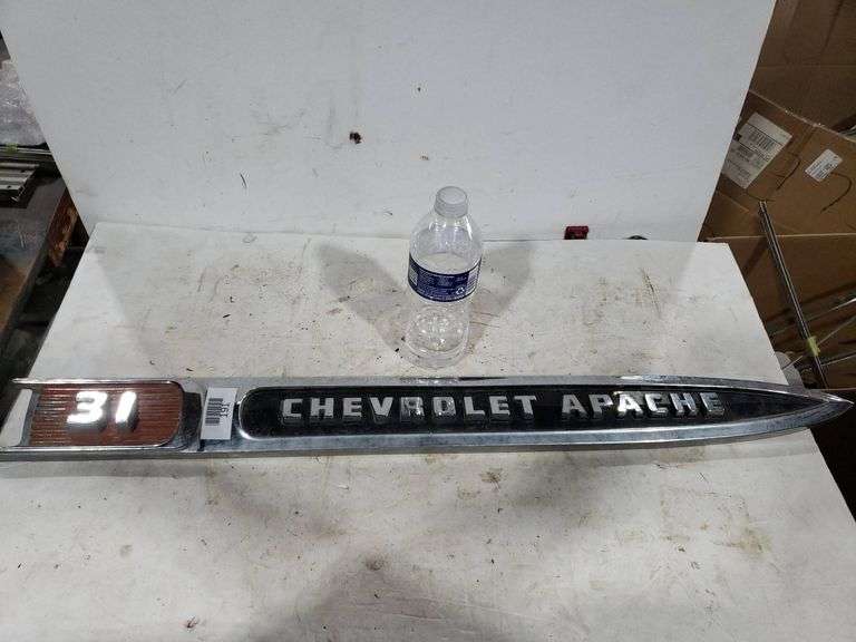 Chevrolet Apache 31 Truck Chrome Grille Trim with Embossed Lettering ...