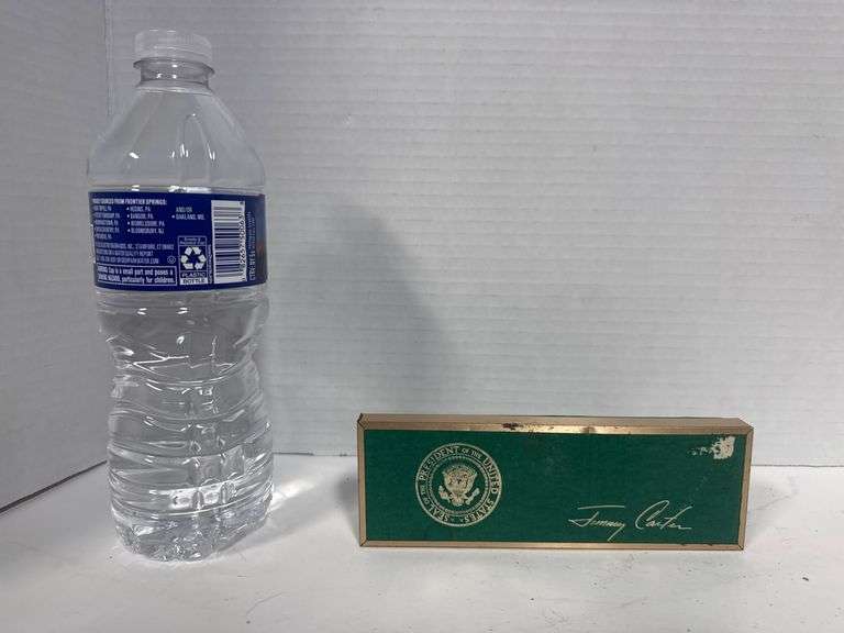 Green and Silver Pen in Box With Jimmy Carter Signature and ...