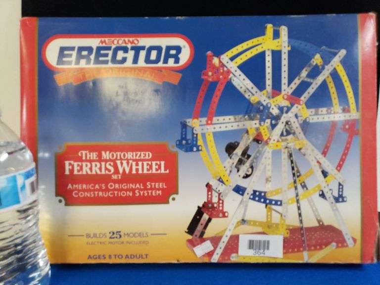 Meccano Erector The Motorized Ferris Wheel Set With Electric Motor ...