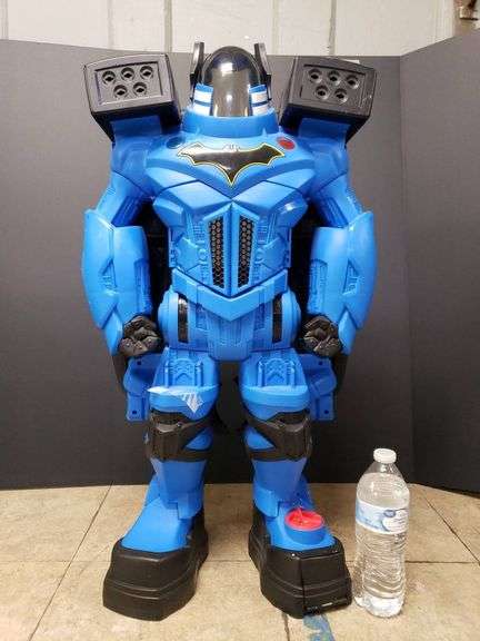 Large Blue Batman Robot Toy with Wing Extensions - Trice Auctions