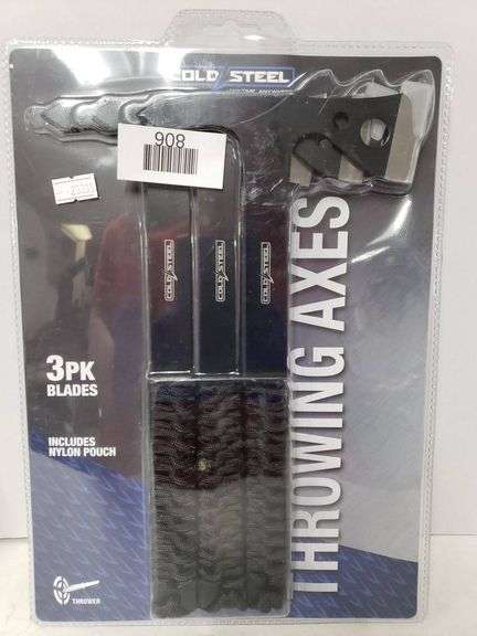 Cold Steel Throwing Axes 3-Pack with Nylon Pouch - Trice Auctions