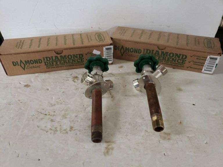 Diamond Series Plumbing Valves with Green Handles - Trice Auctions