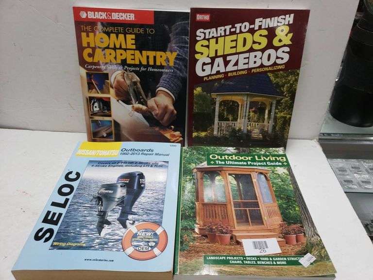 Lot of 4 DIY Home Improvement and Maintenance Books - Trice Auctions
