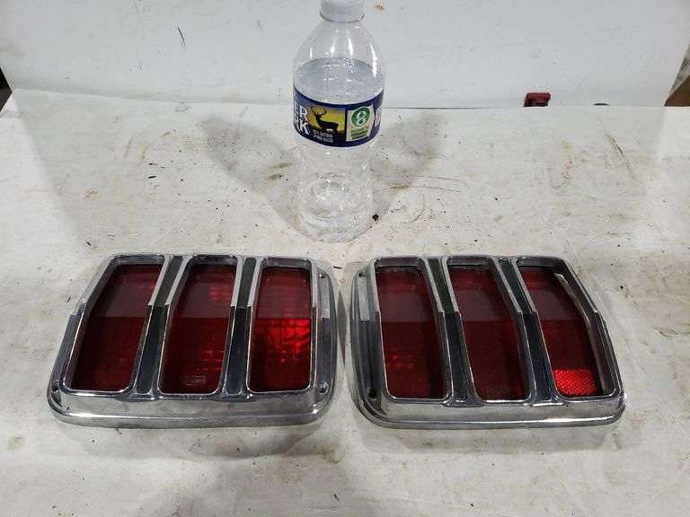 Pair of Automotive Taillight Lens Covers with Chrome Frames - Trice ...