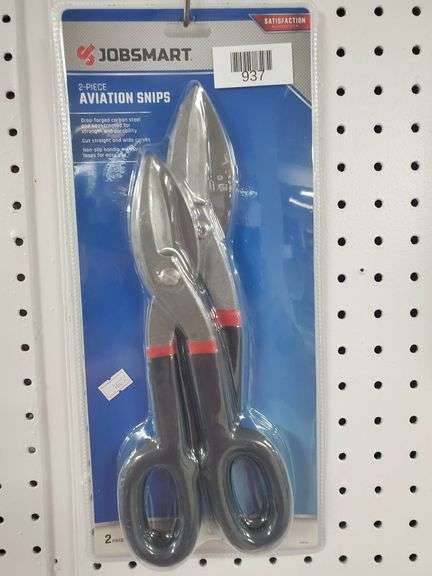 JobSmart 2-Piece Aviation Snips Set with Comfortable Grip - Trice Auctions