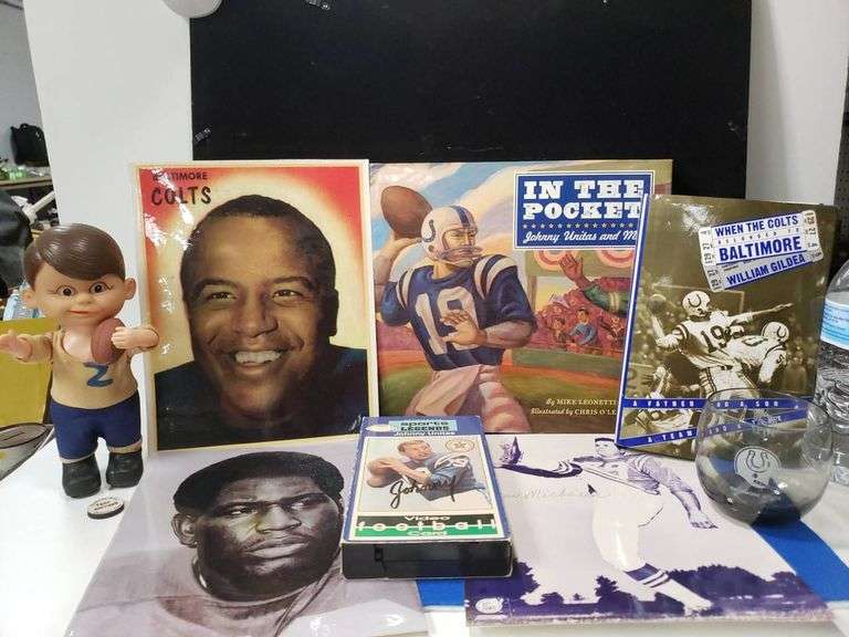 Baltimore Colts Memorabilia Lot with Books, Doll, and Collectibles ...