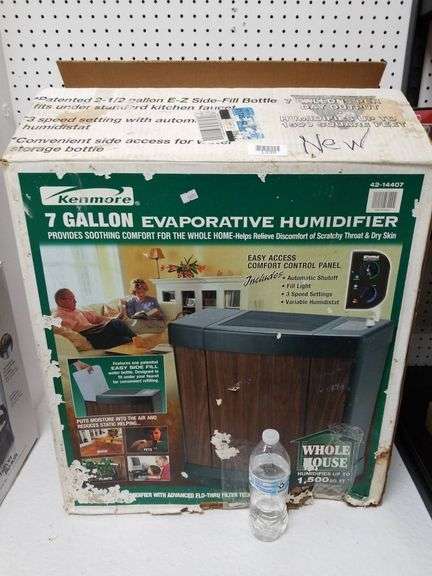 New Kenmore 7 Gallon Evaporative Humidifier for Up to 1500 Sq Ft ...
