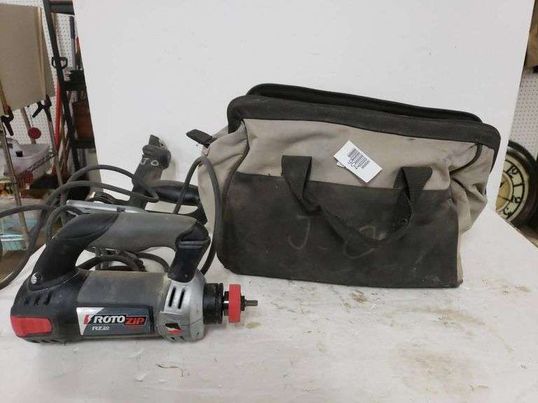 RotoZip RZ20 Spiral Saw with Soft Carrying Bag - Trice Auctions