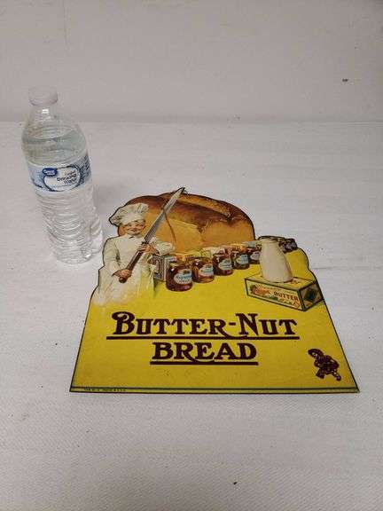 Vintage Cardboard Butter-Nut Bread Advertising Display - Trice Auctions