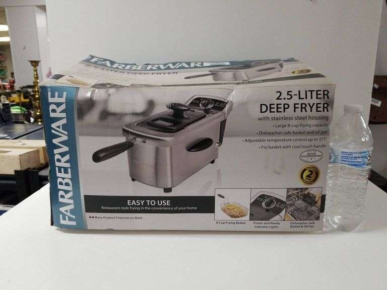 New Farberware 2.5-Liter Deep Fryer with Stainless Steel Housing ...