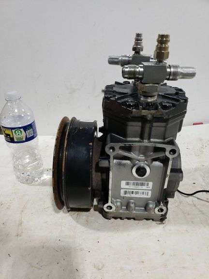 Ford Air Compressor with Fittings and Pulley Attachment - Trice Auctions