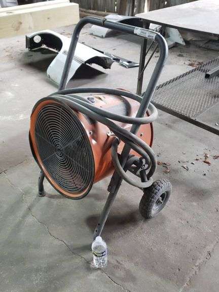 Industrial Portable Heater on Two-Wheeled Frame with Handle - Trice ...