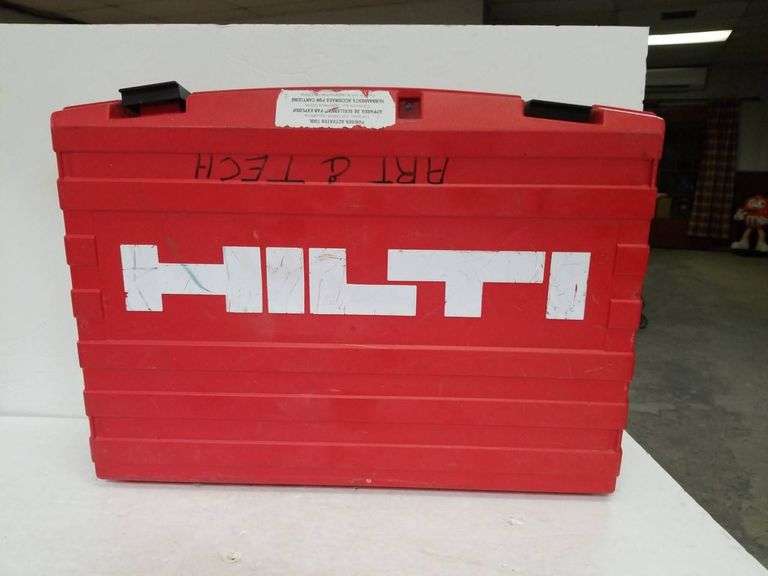 Hilti Red Plastic Tool Case With Compartments - Trice Auctions