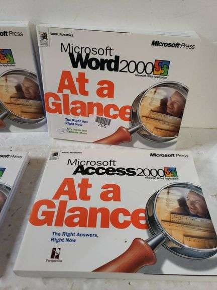 Microsoft Office 2000 Books Set: Excel, Word, Outlook, Access – At a ...