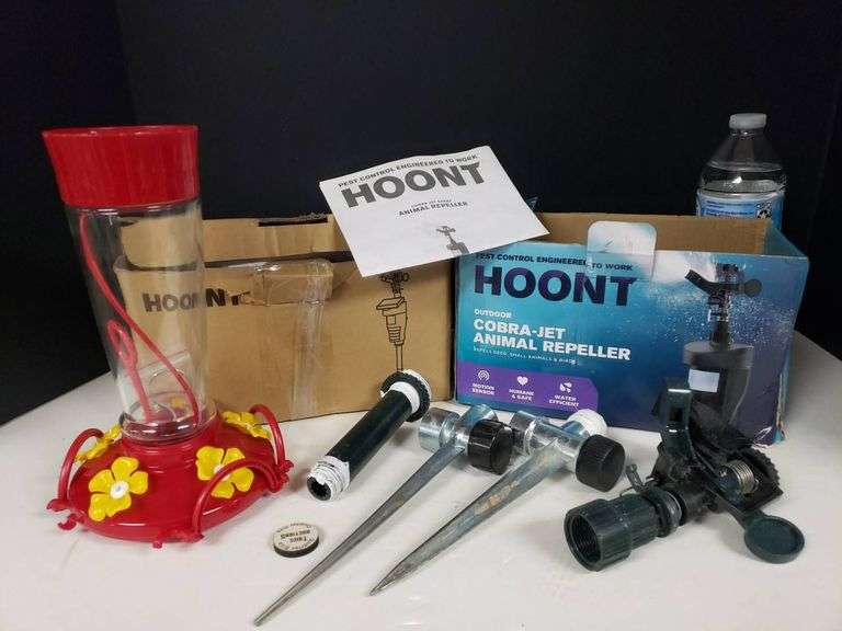 Hoont Cobra Jet Spray Animal Repeller With Accessories and Bird Feeder ...