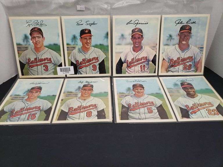Set of Eight 1967 Dexter Press Baltimore Orioles Player Photos - Trice ...