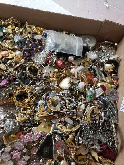 Bulk Lot of Costume Jewelry with Earrings, Pendants, and Other ...