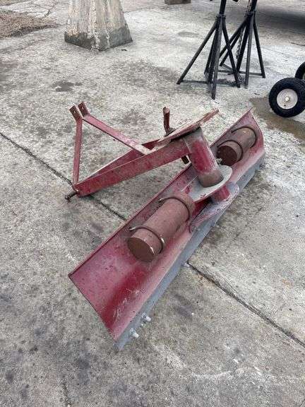 Approx 5ft Wide Hawkline 3-Point Tractor Blade Attachment - Trice Auctions