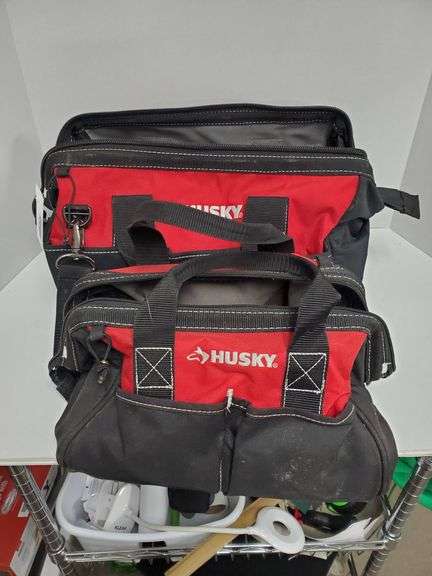 Set of 2 Husky Tool Bags with Black and Red Design - Trice Auctions