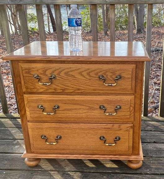 Ethan Allen 3 Drawer Nightstand. Beautiful, Solid, NO Stains or Marks ...