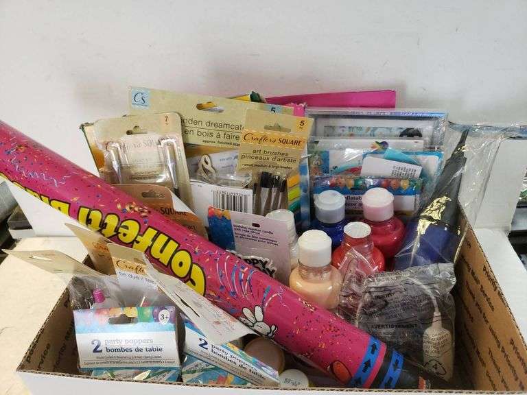 Assorted Arts and Crafts Supplies with Paint, Tools, and Kits - Trice Auctions