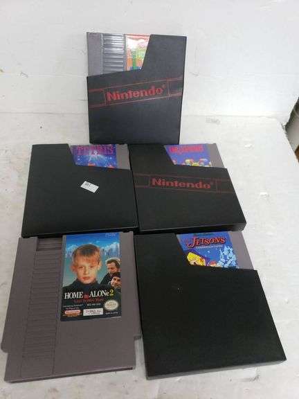 Collection of 5 Nintendo NES Game Cartridges with Sleeves - Trice Auctions