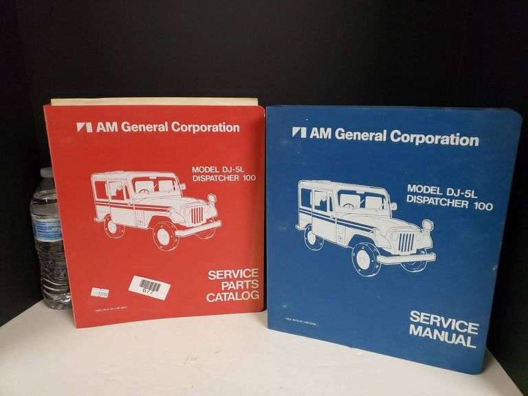 AM General Model DJ-5L Dispatcher 100 Service Manuals and Parts ...