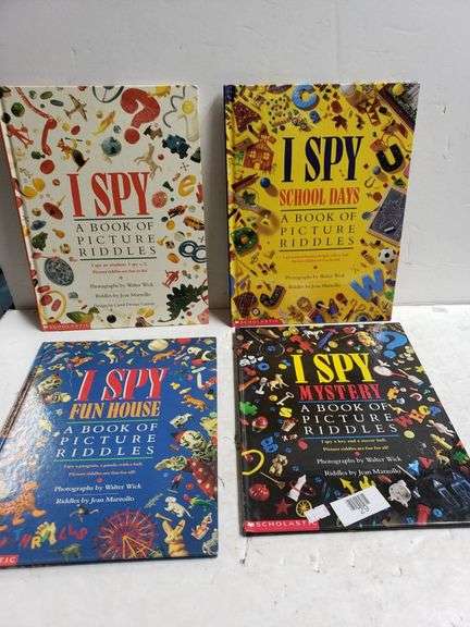 Four ‘I Spy’ Hardcover Picture Riddle Books by Scholastic - Trice Auctions