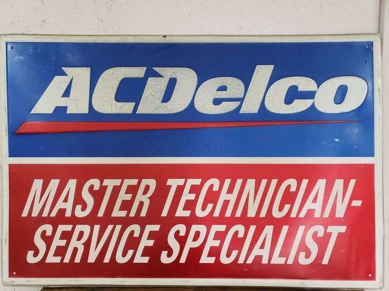 ACDelco Master Technician Service Specialist Metal Sign 36in x 24in ...