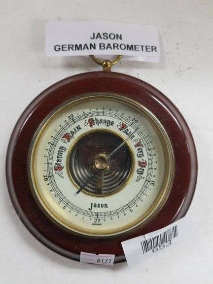Jason German Barometer with Circular Design and Hanging Hook - Trice ...