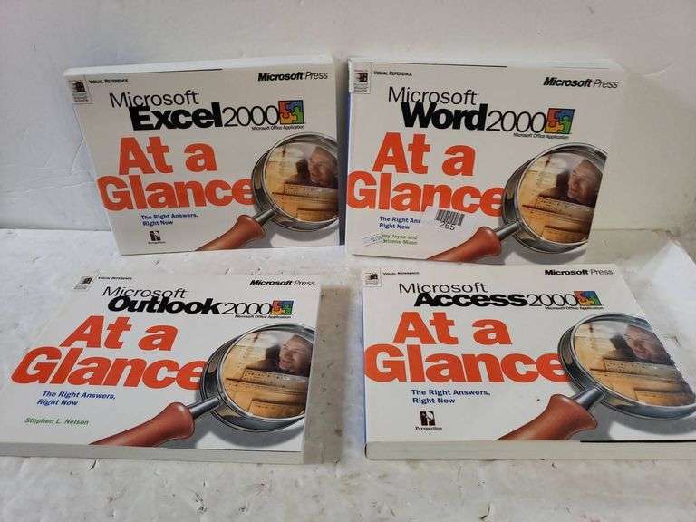 Microsoft Office 2000 Books Set: Excel, Word, Outlook, Access – At a ...