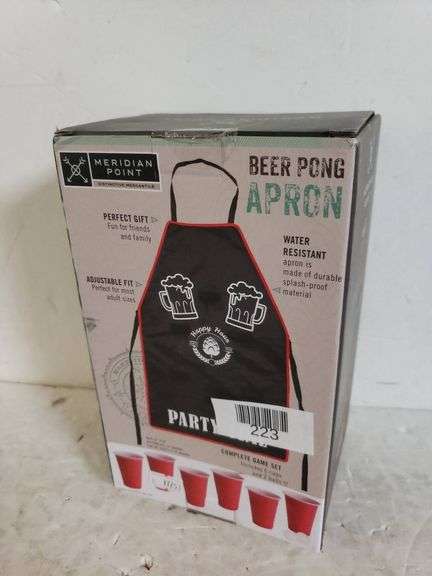 Meridian Point Beer Pong Apron with Cups Complete Game Kit - Trice Auctions