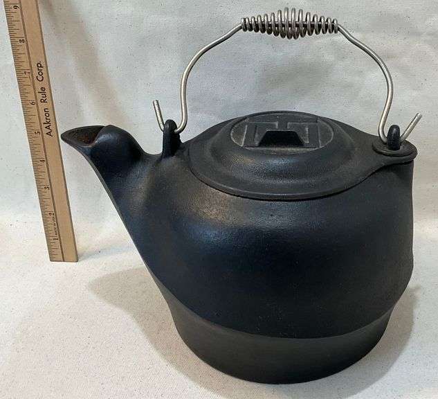 Cast Iron Water Kettle, see details - Trice Auctions