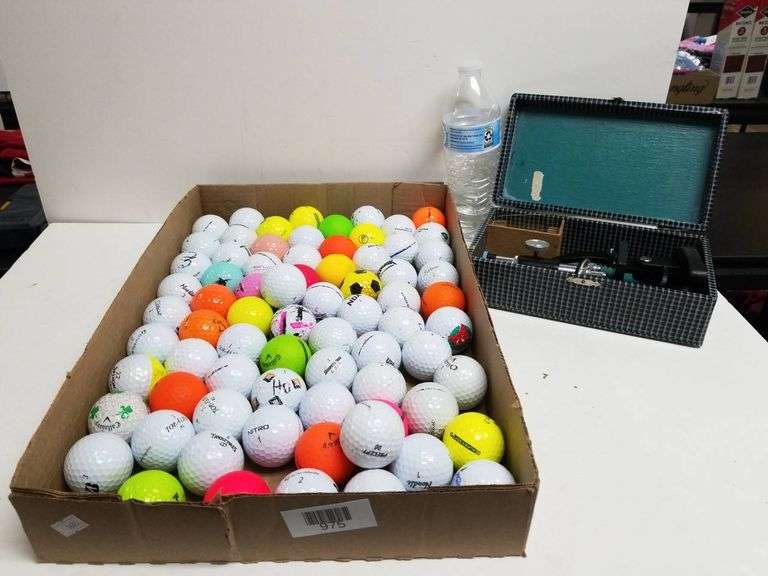 Lot of Assorted Golf Balls and Microscope in Case - Trice Auctions
