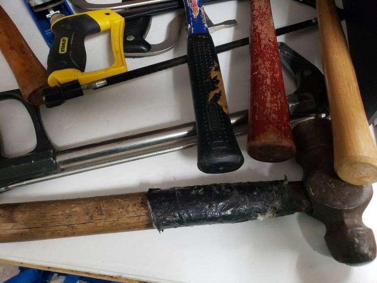 Assorted Collection of Hand Tools Including Hammers, Saws, and ...