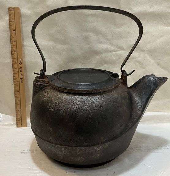Vintage Cast Iron Water Kettle - Trice Auctions