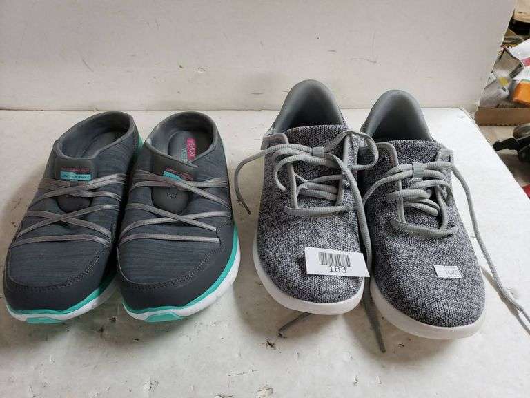 Two Pairs Of Shoes, Both Pairs Size 8Wide - Trice Auctions